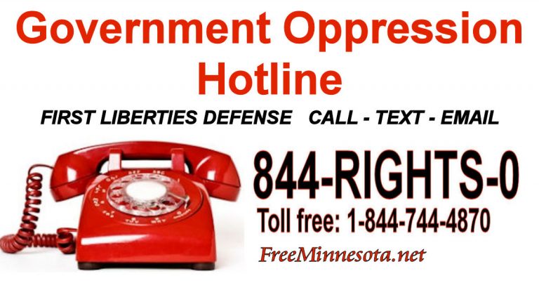 Government Oppression Hotline | Free Minnesota